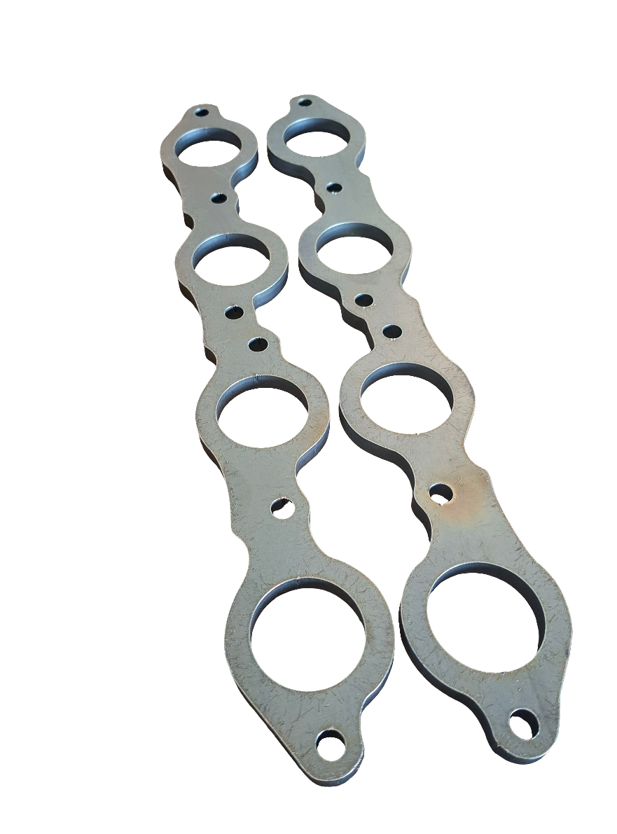Holden LS exhaust manifold flanges (Pair) – DKM Fabrication